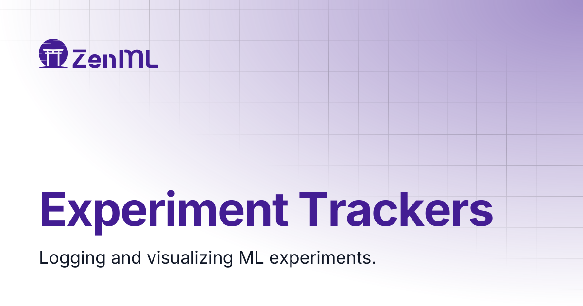 Experiment Trackers | Stacks | ZenML - Bridging the gap between ML & Ops